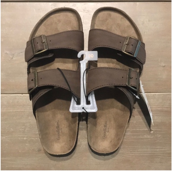 Goodfellow & Co | Shoes | Mens Brown Ashwin Footbed Sandals Goodfellow ...